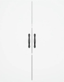 Skříň highboard bílá 69,5 x 34 x 180 cm kompozitní dřevo 3198065