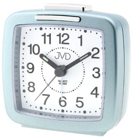 JVD Modrý ručkový bateriový budík JVD quartz SR952.7
