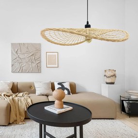 Toolight Boho, stropní svítidlo 1xE27 APP1541-1CP, hnědá-černá, OSW-06977