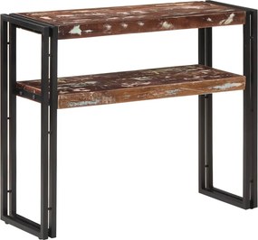 Konzolový stolek 90 x 30 x 75 cm masivní recyklované dřevo 321098