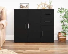 vidaXL Příborník 91 x 29,5 x 75 cm, konstrukční dřevo [823275] Barva: dub sonoma