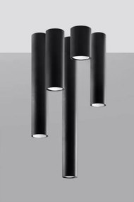 Stropní svítidlo SOLLUX Lagos 10cm GU10 1x40W bez zdroje SL.1000 černá
