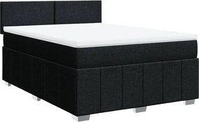 Box spring postel s matrací černá 140 x 190 cm textil 3287058