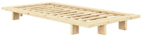 Jednolůžková postel z borovicového dřeva s roštem v přírodní barvě 90x200 cm Japan – Karup Design