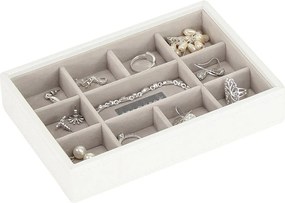 Krabička na šperky Stackers s 11 přihrádkami mini bílá