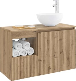 Sada koupelnového nábytku 2 ks Dub artisan Kompozitní dřevo 3404043