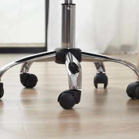 Kancelářská židle Vinsetto bez područek, ergonomická kancelářská židle, výškově nastavitelná, max. nosnost 100 kg, černá | Aosom