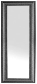 Černé nástěnné zrcadlo v dekorativním rámu 51x141 cm LUNEL Beliani