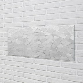 akrylový obraz šedivé polygony 120x60 cm