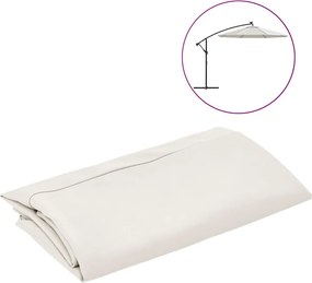 Náhradní potah na slunečník Pískově bílý 350 cm 313813
