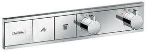 Hansgrohe Rain Select - Podomítkový termostatický modul pro 2 spotřebiče, chrom 15380000