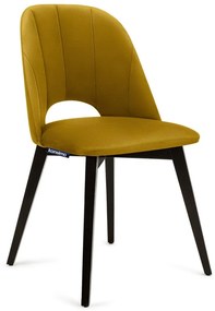 Konsimo Sp. z o.o. Sp. k. Jídelní židle BOVIO 86x48 cm žlutá/buk KO0080