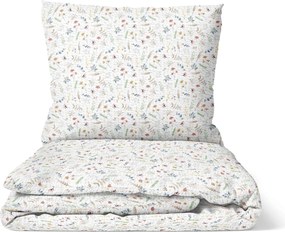 Krepové prodloužené povlečení Barevný kvítek Velikost: 140 x 220 + 70 x 90