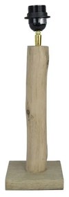 Dřevěná základna ke stolní lampě Eukalyptus - 10*10*40cm