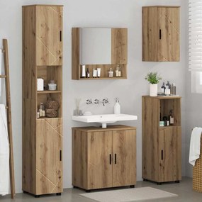 Sada koupelnového nábytku 5 ks Artisanový dub 61 x 35 x 64 cm 3392992
