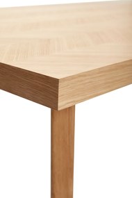 HÜBSCH Jídelní stůl HERRINGBONE 200x100 cm světlý 881316