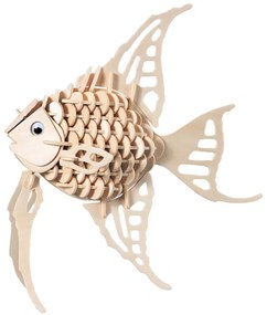 Woodcraft construction kit Woodcraft Dřevěné 3D puzzle Zlatá rybka