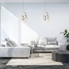 Toolight Závěsné LED svítidlo Luxury Glamour 4 G076-1CP zlaté