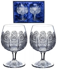 Onte Crystal Bohemia Crystal ručně broušené sklenice na rum, brandy a koňak 500pk 280 ml 2KS