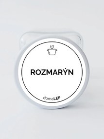 Samolepka na kořenky ROZMARÝN bílá 5 cm tučné písmo