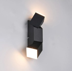 Matně černé LED nástěnné svítidlo Raglan – Trio
