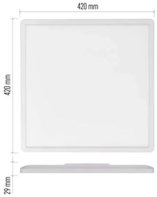 LED Stropní svítidlo FLORI LED/22W/230V 4000K bílá 42x42 cm