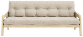 Béžová rozkládací pohovka 204 cm Grab - Karup Design