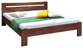 Dřevěná postel Maribo 180x200, tmavý ořech
