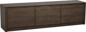 Komoda v dekoru dubu v tmavě přírodní barvě 180x50x40 cm Melstone – Rowico