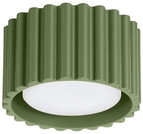 Sollux  SL.1797 - Bodové svítidlo AURA 1xGX53/10W/230V pr. 10 cm zelená SL.1797