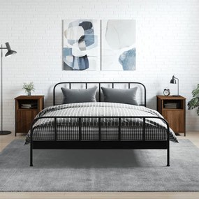 Noční Stolky 2 Ks 40 X 42 X 60 Cm Kompozitní Dřevo - Hnědý dub / 2