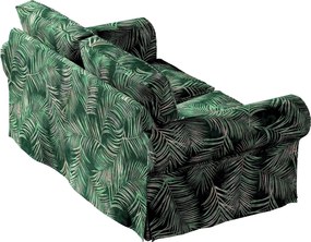 Potah na pohovku IKEA  Ektorp 2-místná, nerozkládací barva zelená látka sametová, vzorované