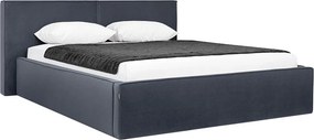 Postel 1,6x2,0 s výklopným roštem, grafit (Royal Velvet 21) Duo