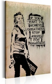 Obraz - Graffiti Slogan by Banksy