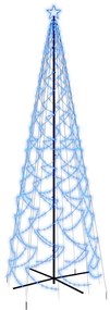 Vánoční stromek kužel 1 400 modrých LED diod 160 x 500 cm