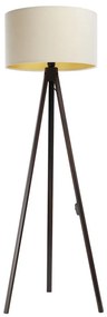 BPS Koncept Stojací lampa STANDART 1xE27/60W/230V krémová/wenge BS0497