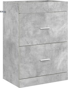 Sada koupelnového nábytku Betonově šedá 61 x 40 x 84,5 cm 3404369