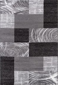 Ayyildiz, Kusový koberec Parma 9220 black, 80x150, šedá, chodba / předsíň