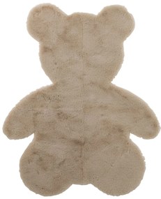 Béžový kobereček ve tvaru medvídka v dárkové krabičce - 82*1,5*103cm