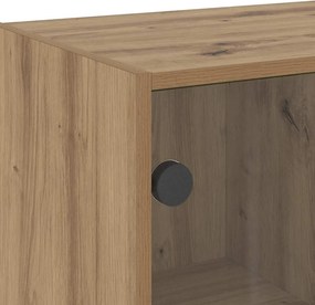 Highboard s dvířky dub artisan 68x37x142 cm kompozitní dřevo 3318723