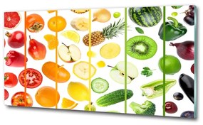 Wallmuralia Fotoobraz na skle Ovoce a zelenina 100x50