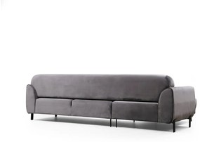 Designová sedačka Haylia 287 cm antracitová - levá