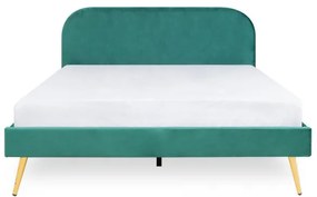 Sametová manželská postel VENLO 160 cm ALL 954416