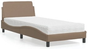 Postel s matrací Dover cappuccino 90 x 200 cm umělá kůže 3208341