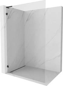 Mexen Lunar L sprchová stěna levá 60 x 200 cm, 8 mm čiré sklo, černá matná, 830L-060-000-70-00-L