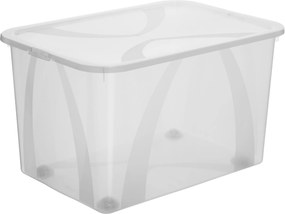 XXXLutz BOX S VÍKEM 50 l Rotho - Stohovatelné boxy - 003294001808