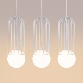 Sollux Lighting Závěsné svítidlo BRINA 3L bílé