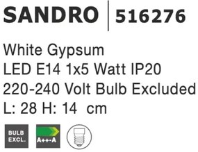 Nástěnné svítidlo Sandro 10 bílé