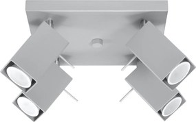 Sollux Lighting Stropní svítidlo MERIDA 4 šedé