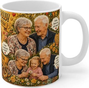 Personalizovaný hrnek z vlastní fotky pro rodinu – 3D ilustrace